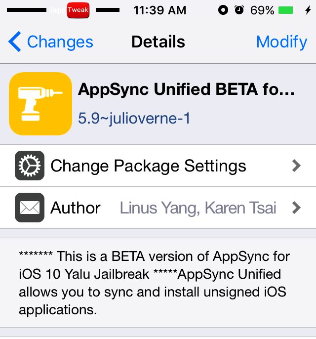 AppSync Unified Updated With iOS 10-iapptweak - iappTweak